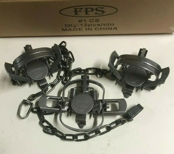 3 FPS #1 Coil Spring Traps Raccoon Mink Nutria Muskrat Groundhog NEW | Wish