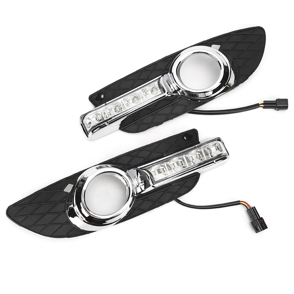 LED DRL Daytime Running Light Yellow White 2 Colors Fit for 2007‑2012 ...
