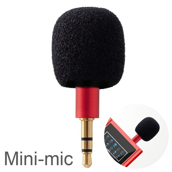 Portable Mini Microphone Mic 3.5mm Aux 3 Pole Metal Capacitance ...