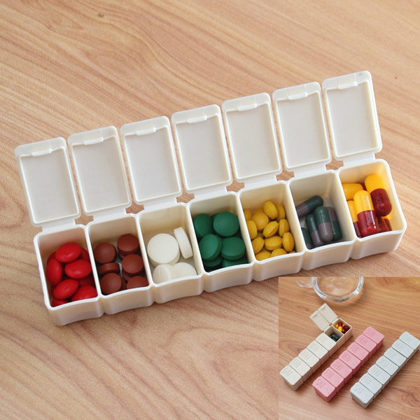 7 Day Weekly Pill Medicine Box Holder Storage Organizer Container Case ...