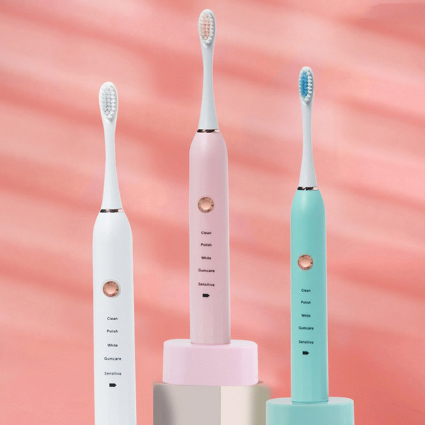 Portable Electric Adult Battery Type Toothbrush Soft Sonic Electric ...