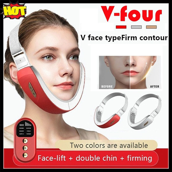 New Micro Current Facial Massager Smart V Face Meter Mini Remote ...