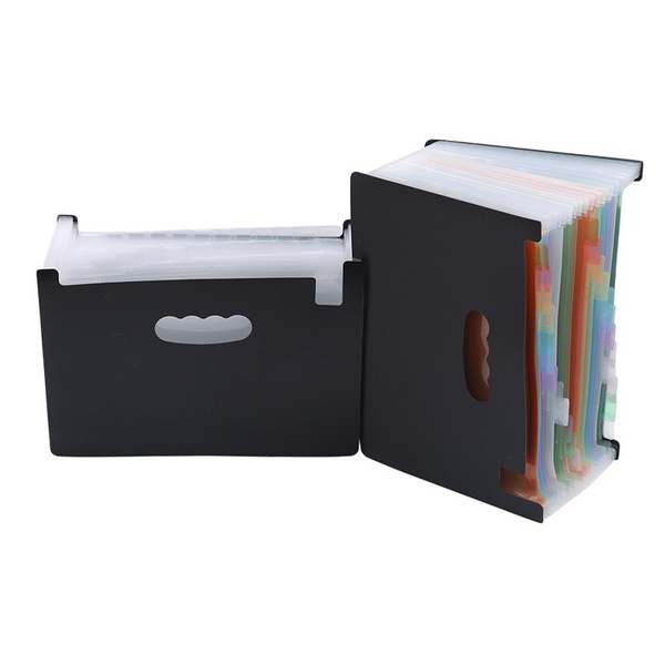 24 Pockets Expanding File Folder A4 Large Plastic Expandable File ...