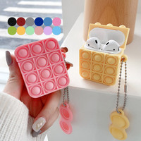 For Apple Airpods Pro Push Pop Bubble Fidget Toys Soft Silicone Cover ...