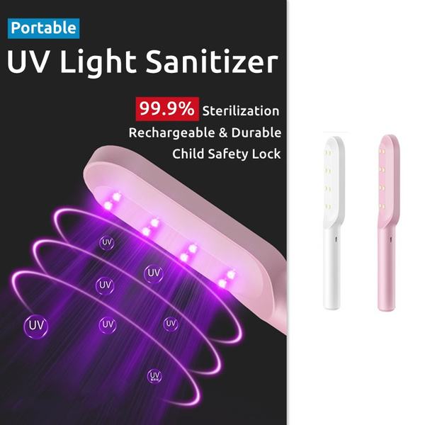 UV Light Sanitizer Wand, Portable Ultraviolet Disinfection Sterilizer ...