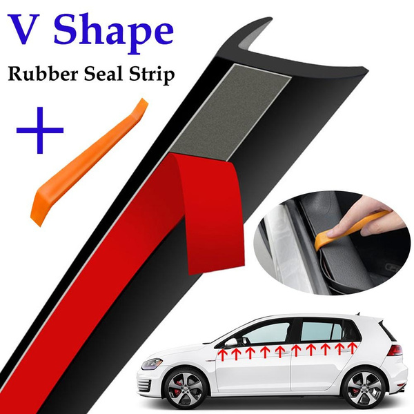 V Type Car Door Glass Rubber Sealing Side Window Seal Strip Sealant ...