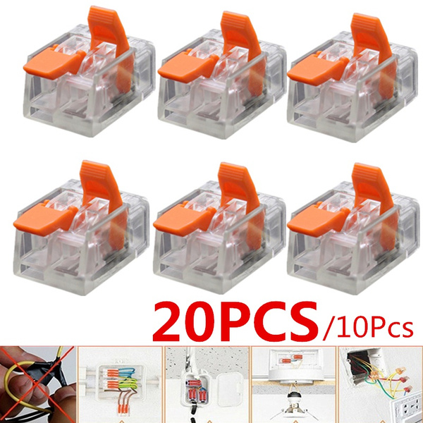 20/10PCS Wire Connector Orange Mini Quick Connector Universal Compact ...