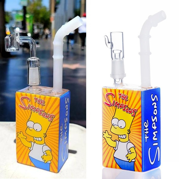 Cartoon Hitman Juice Liquid Square Box Dab Rigs 7.8 " | Wish