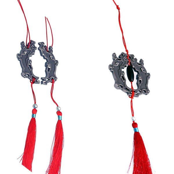 Amulet Ornaments Chinese Metal Cosplay Accessory Weapon Model Chen Qing Ling Cosplay Prop Waist ...