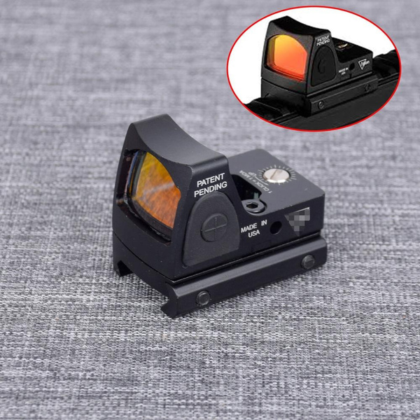 Tactical RMR Red Dot Sight Scope Adjustable Collimator Rifle Reflex ...