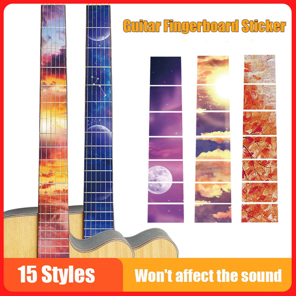 Guitar Sticker Guitar Fingerboard Sticker Fingerboard Decal Guitar ...