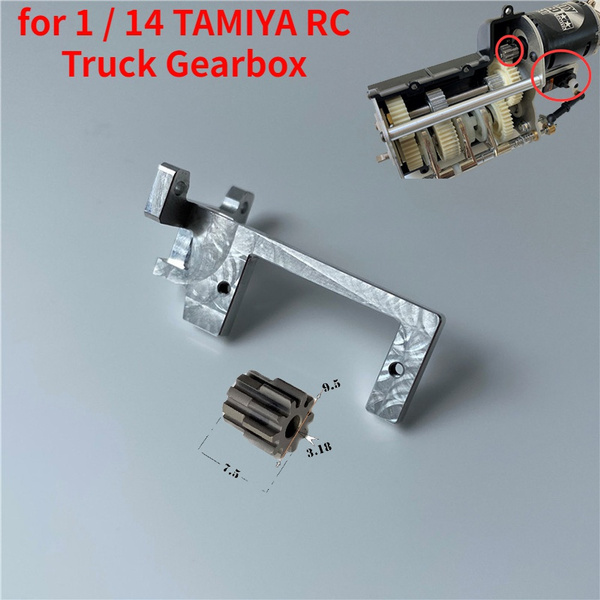 Metal Gear Steering Gear Bracket Upgrade Kit for 1 / 14 TAMIYA Truck ...