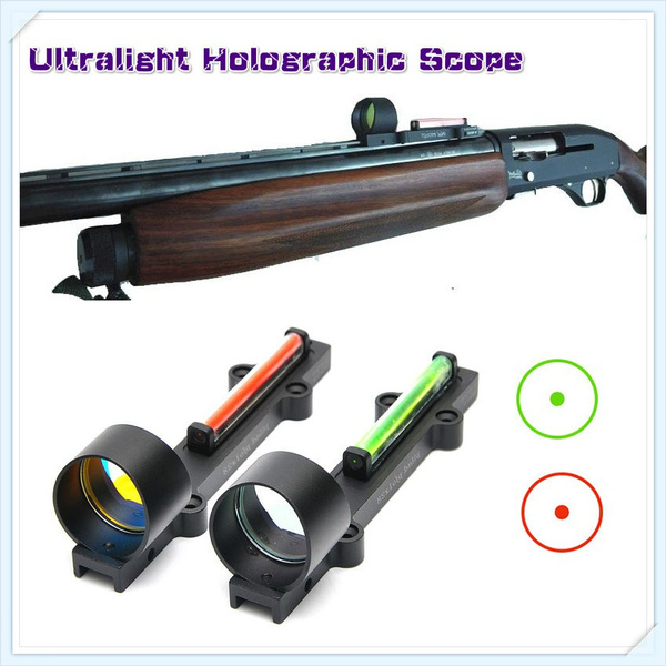 Tactical Red/Green Fiber Red Green Dot Sight Scope Holographic Sight ...