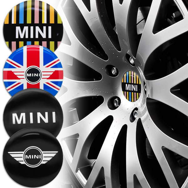 4pcs 56mm Car Wheel Center Hub Cap Stickers Decals for Mini Cooper S ...