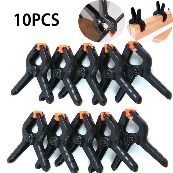 10Pcs Mini 2inch Heavy Duty Plastic Spring Clamps Stand Holder Clip ...