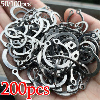 50/100/200PCS Circlip Set External/Internal Retaining E-type Cir clip ...