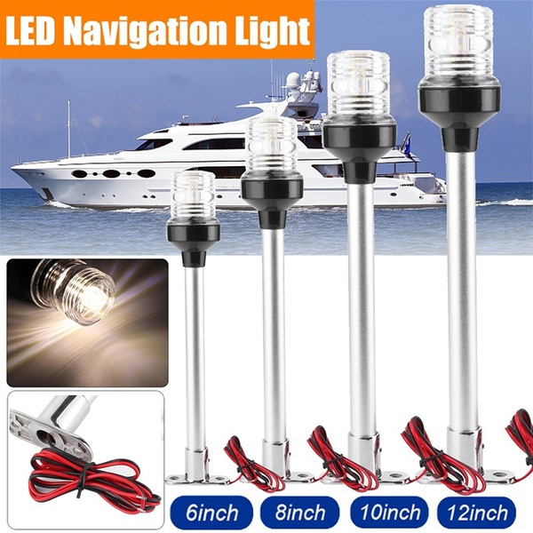 Marine Boat 0/6/8/10/12 Inch All Around LED Navigation Light for Sail ...