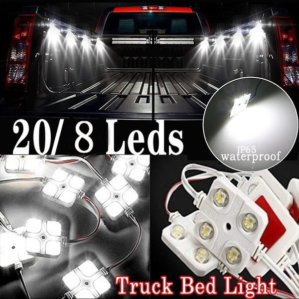 20/8 Leds White Interior Lights Kit for Trailer Lorries Sprinter Ducato ...