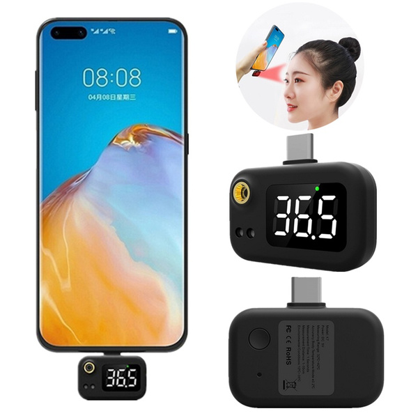 Portable Mini Type-C USB Thermoter Non-contact Infrared Thermometer ...