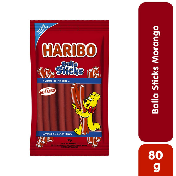 Balla Sticks Morango Haribo 80g | Wish