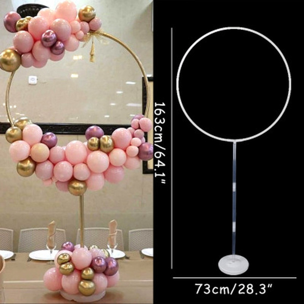 163x73cm Circle Balloon Arch Frame Balloons Stand Holder Kit Wedding ...