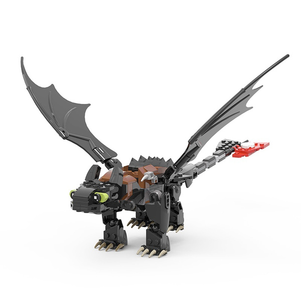 2021 How To Trains Your Dragons Movie Figures Toothless Bricks Black ...