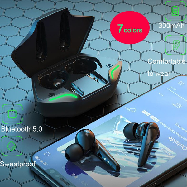 TWS Bluetooth 5.0 Earbuds Wireless IPX5 Waterproof Earphones Noise ...