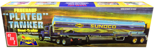 Skill 3 Model Kit Fruehauf Plated Tanker Semi-Trailer "Sunoco" 1/25 ...