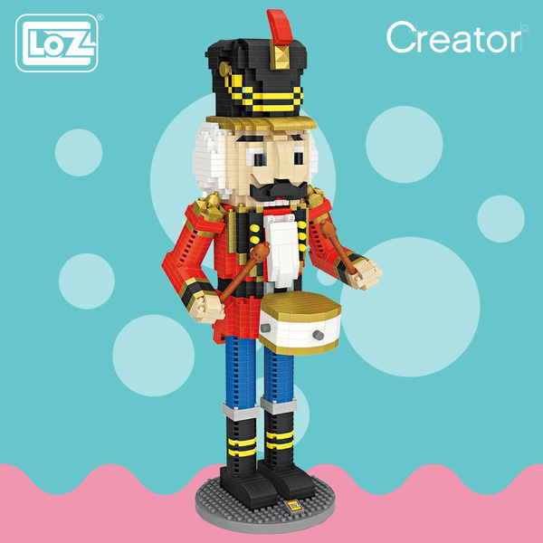 LOZ Micro Block Soldier Doll Nutcracker Puppet Christmas Decorations ...