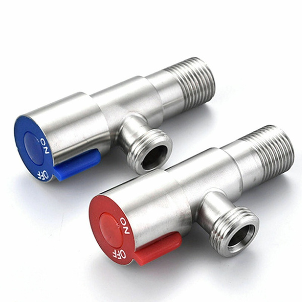 2pcs/set Angle Valve Toilet Copper Valve Kitchen Sink Tap Triangle ...