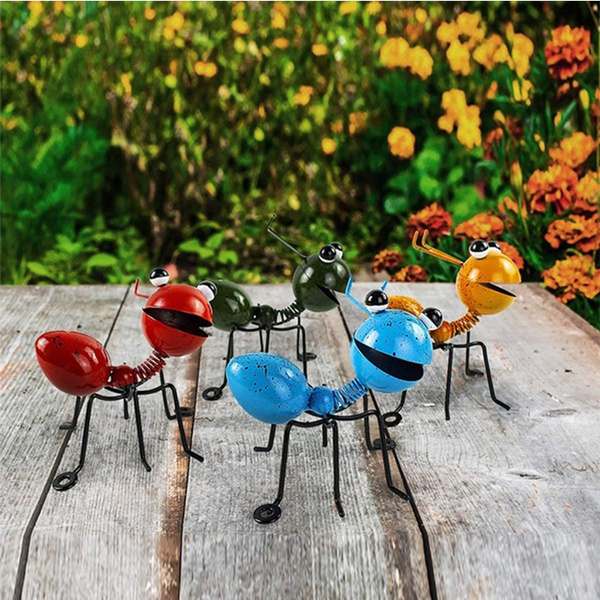 Metal Ant Wall Decor Sculpture Art Hanging for Home Garden Indoor Lawn ...