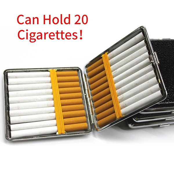 Metal Cigarette Case A Leather Cigarette Case Made of Metal Plates ...