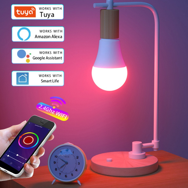 WiFi Smart Lamp Tuya LED Lamp Remote Control Home LED E27 Bulbs 12W 15W ...