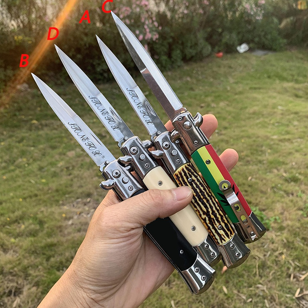 NEW AKC 9.2''10 Inch Automatic knives spring assisted Side jump knife ...