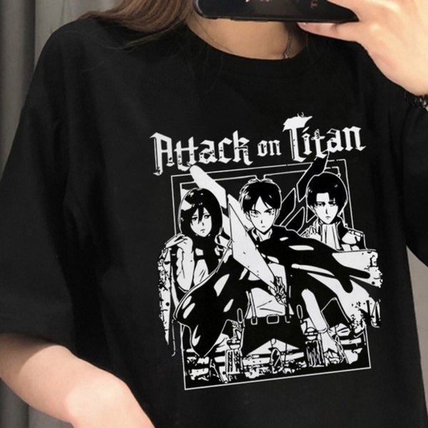 Attack on Titan AOT T-Shirt Men women T Shirt Anime Ackerman Levi ...