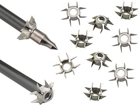 8 Paw Judo Blunt Tip 25 Grain Archery Arrow Heads Hunting Small Game ...