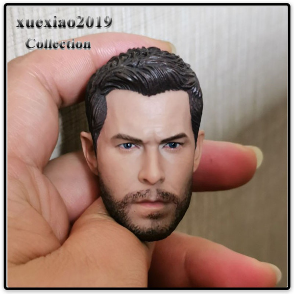 1/6 Scale Beard Man Head Sculpt for 12'' Male Soldier Action Figure ...