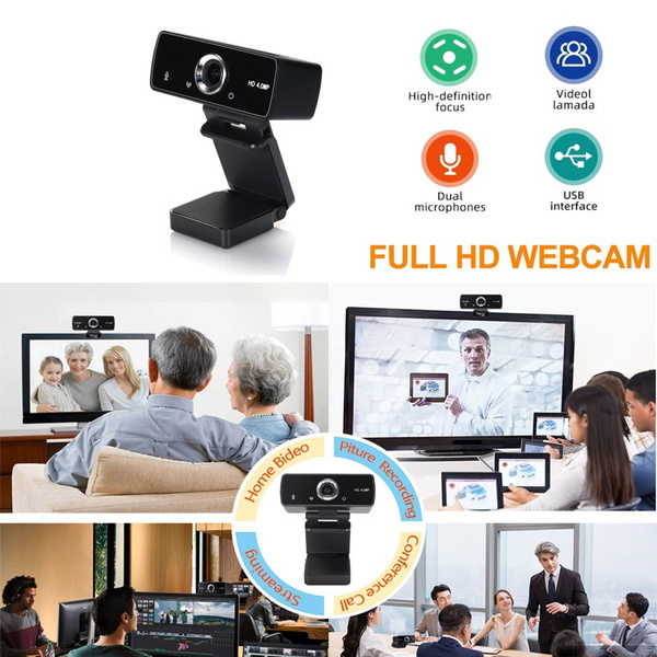 USB webcam 1440P high-definition mini computer camera with microphone ...