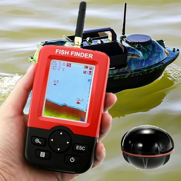 Portable 100M Wireless Smart Fish Finder Rechargeable Sonar Sensor for ...