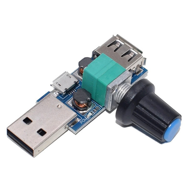DC 5V Micro USB Fan Governor Wind Speed Controller Volume Regulator ...