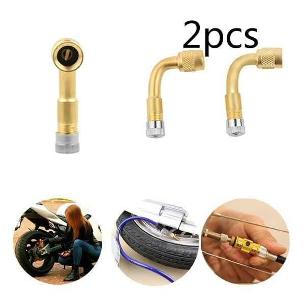 1/2pcs 45 ° /90 ° /135 ° car motorcycle inflatable nozzle tire valve ...