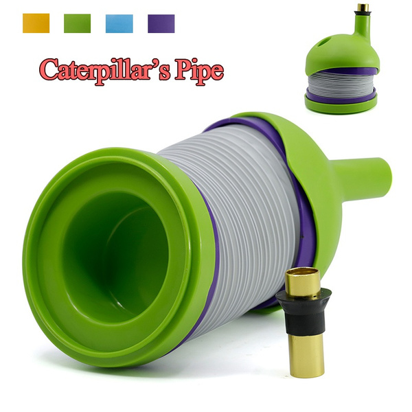 Fashion Folded Telescopic Caterpillar Shaped Smoking Pipe Tobacco ...