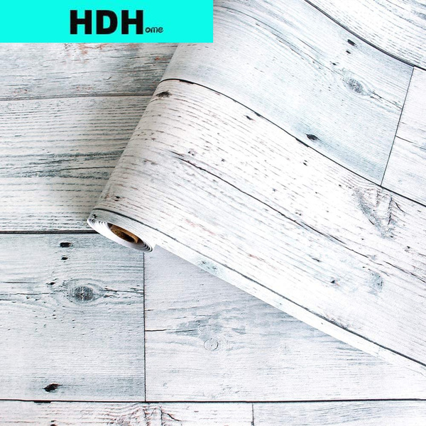 Wood Wallpaper Peel and Stick Rustic Self Adhesive Faux Wood Contact ...