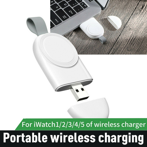 Mini Portable Wireless Magnetic Charger USB Charging for Apple Watch ...