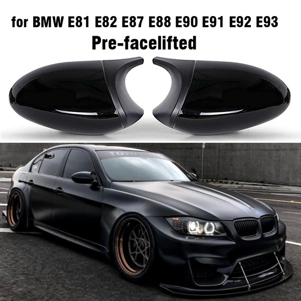 Carbon Fiber Side Wing Mirror Cover For BMW 1 3 Series E81 E82 E87 E88 ...