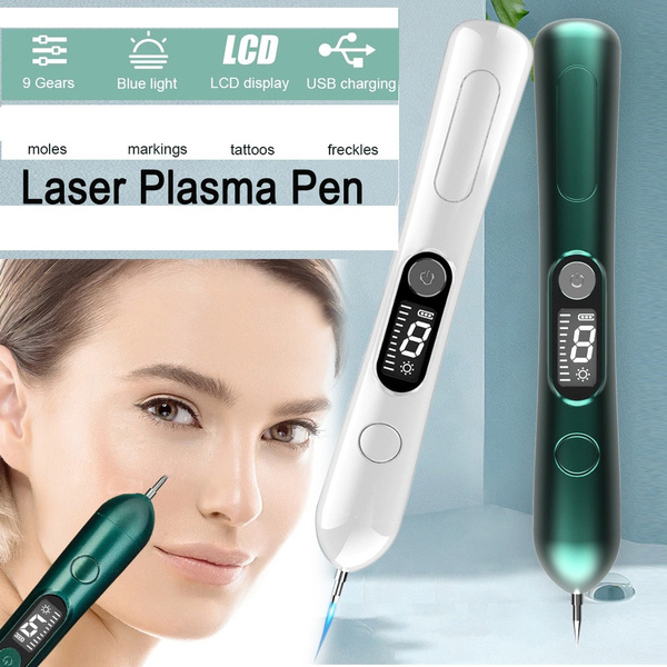 9 Gears Laser Plasma Pen Dark Spot Remover Mole Tattoo Freckle Wart Tag ...