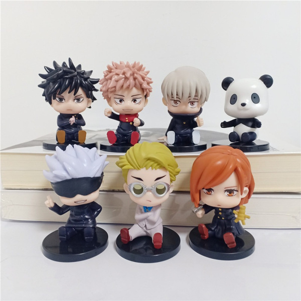 Cool Classic 7pcs Jujutsu Kaisen Figure Sitting Itadori Yuji Fushiguro ...