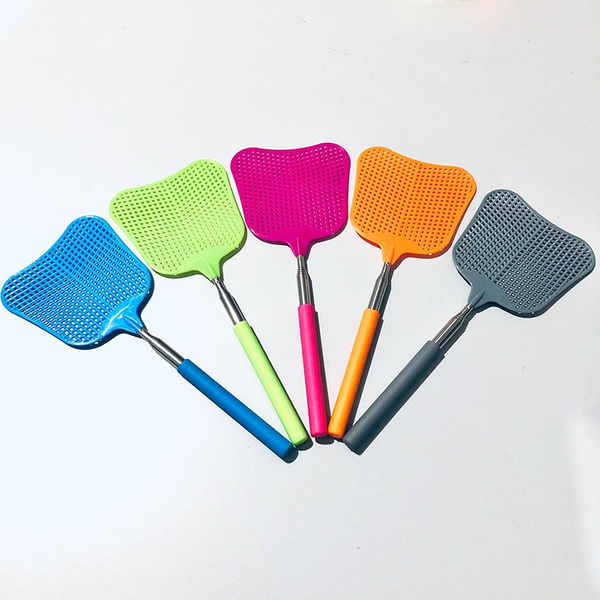 Plantain-shaped Retractable Fly Swatters TPR Handle Household Cute ...