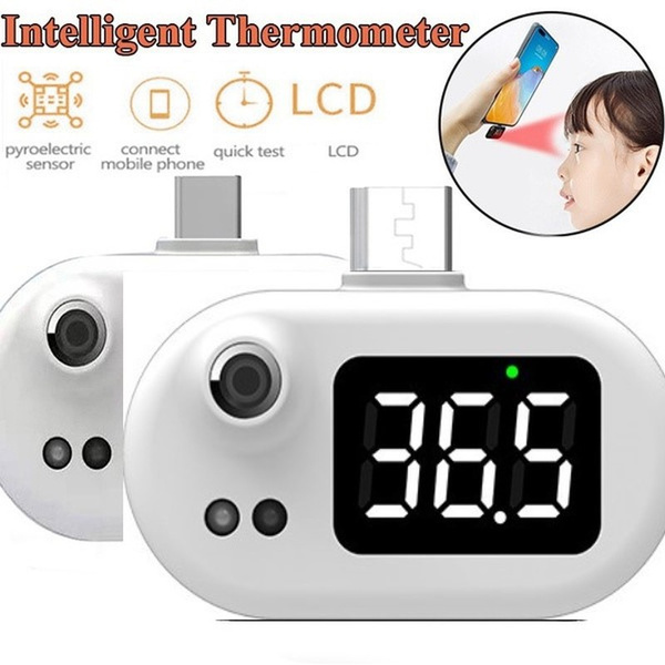 Portable Non-contact Infrared Thermometer Smart Thermometer USB ...