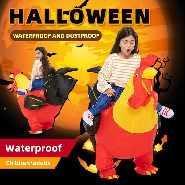 2022 New Christmas Halloween Costume Inflatable Red Cock Fancy Dress